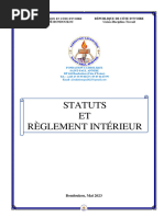 Statuts et Règlement Intérieur d'une ONG | PDF | Assemblée générale des Nations unies | Vote