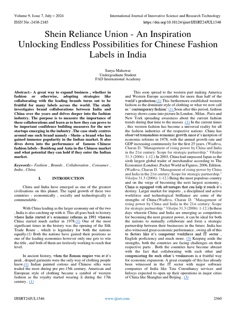 Shein Reliance Union - An Inspiration Unlocking Endless Possibilities ...