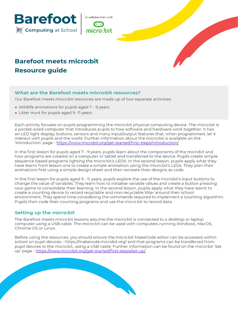 Barefoot Litter Hunt 1 Student Handouts Barefoot Meets Micro Bit ... Barefoot Litter Hunt 1 Student Handouts Barefoot Meets Micro Bit ...