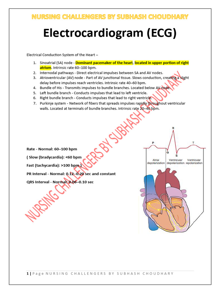 Diogram by Subhash Choudhary | PDF | Electrocardiography | Medical ...