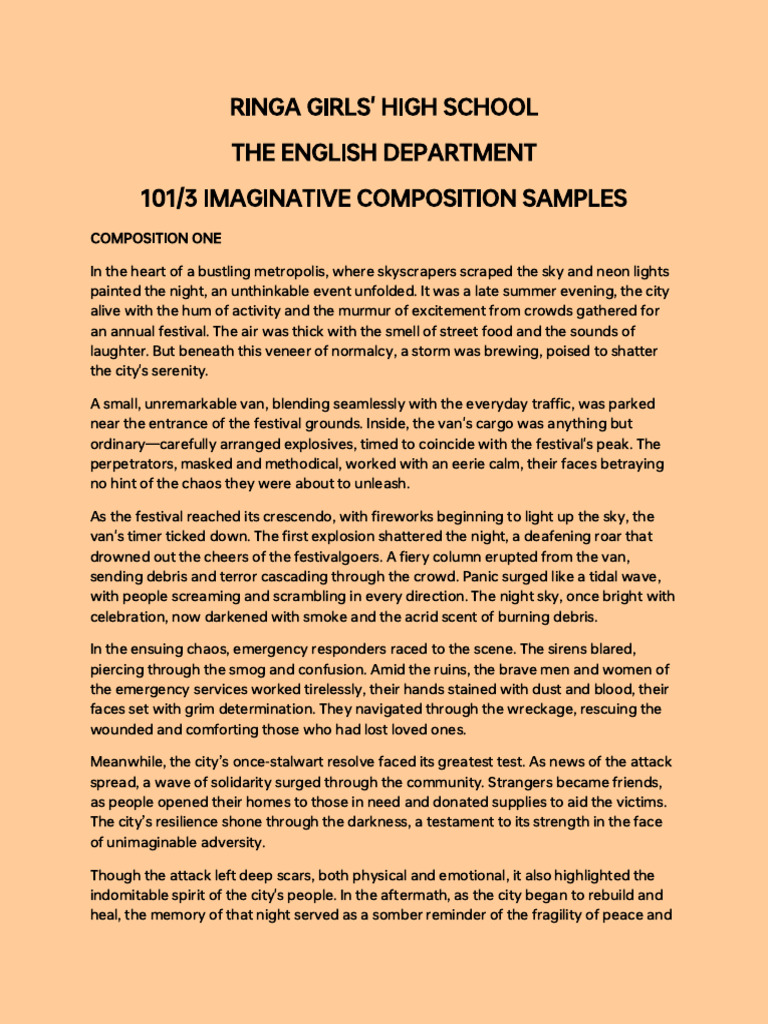 Imaginative Composition | PDF | Dragon