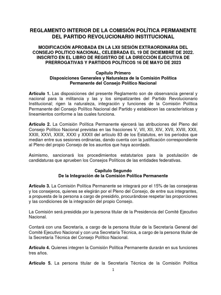 2PRI ReglamentoICOMI POL PER 16MAYO2023 | PDF | Comisión Europea ...