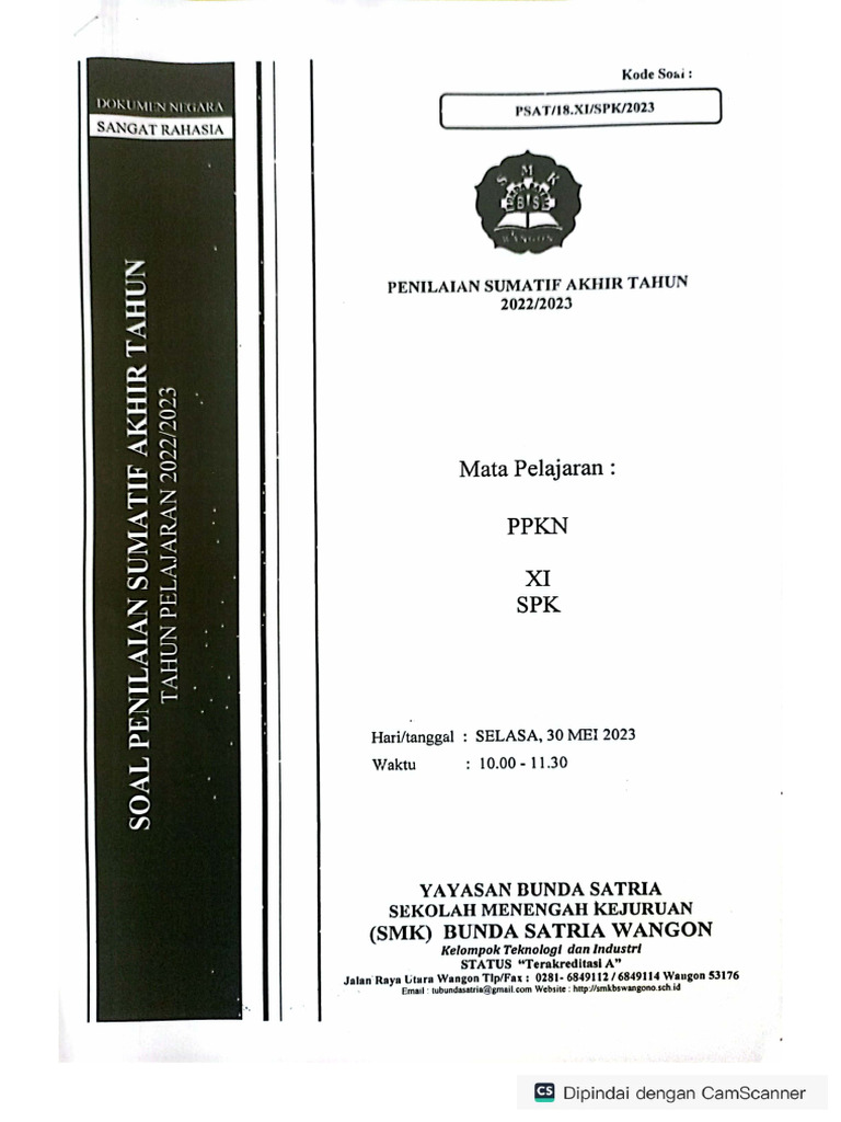 Soal PPKN | PDF