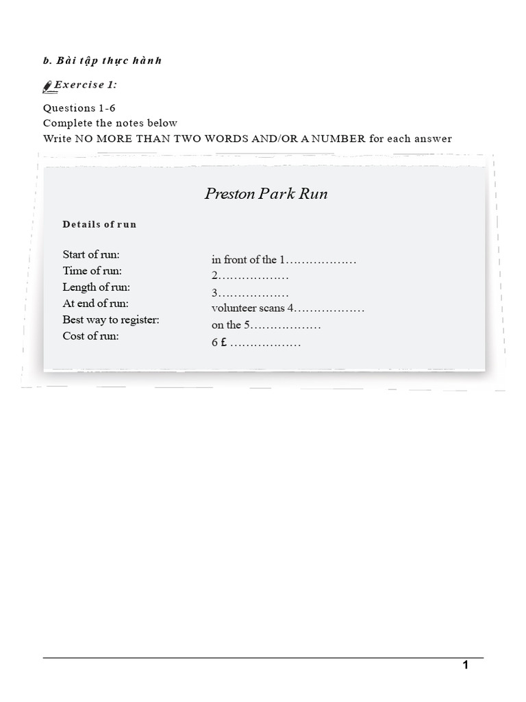 Note Completion | PDF