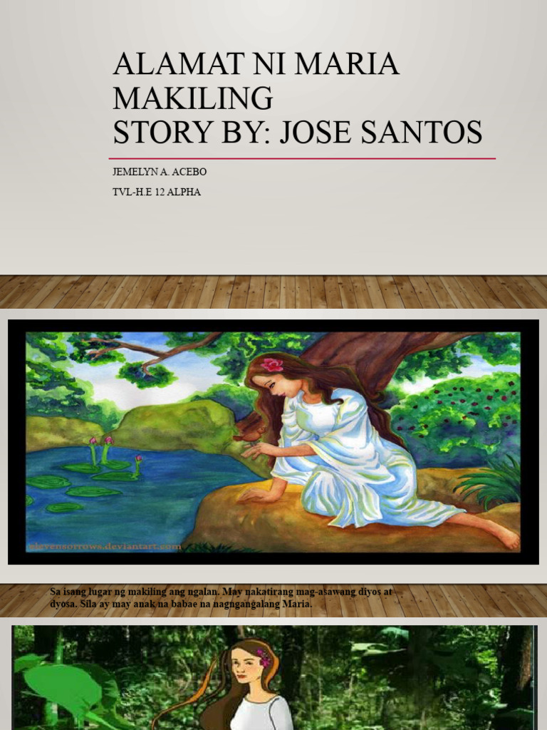 Ppt. Alamat Ni Maria Makiling, Jemelyn A. Acebo | PDF