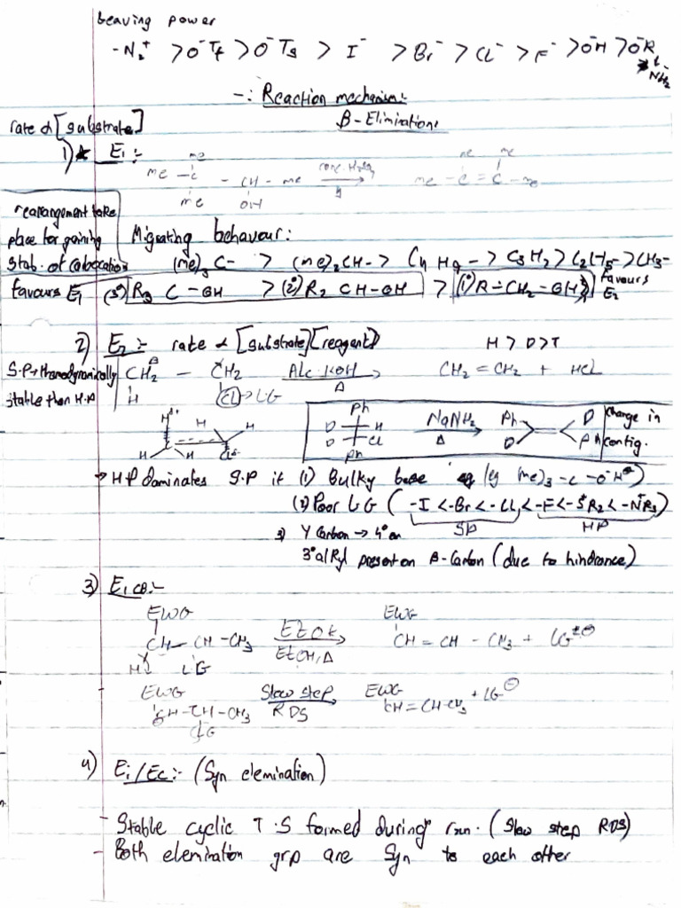 RXN Mech Notes 1 | PDF RXN Mech Notes 1 | PDF