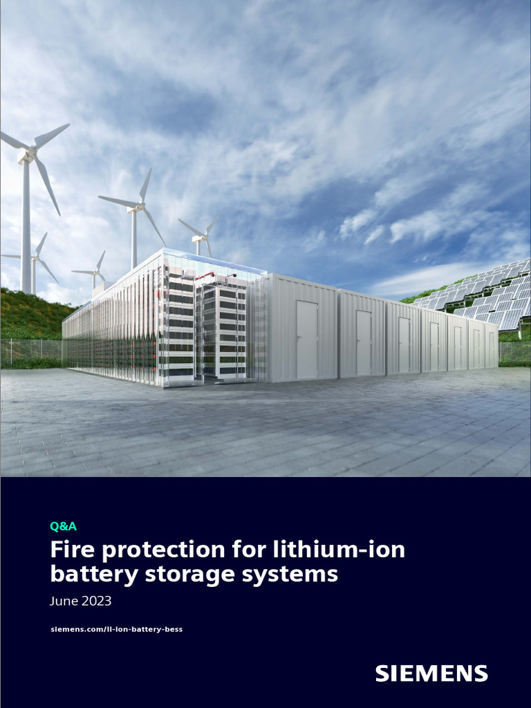 Q&A Fire Protection Lithium-Ion Battery Storage Systems | PDF | Lithium ...
