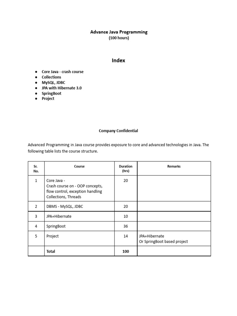 Advance Java Programming | PDF | Spring Framework | Software Engineering Advance Java Programming | PDF | Spring Framework | Software Engineering