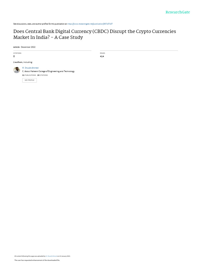 Case Study India | PDF | Cryptocurrency | Money