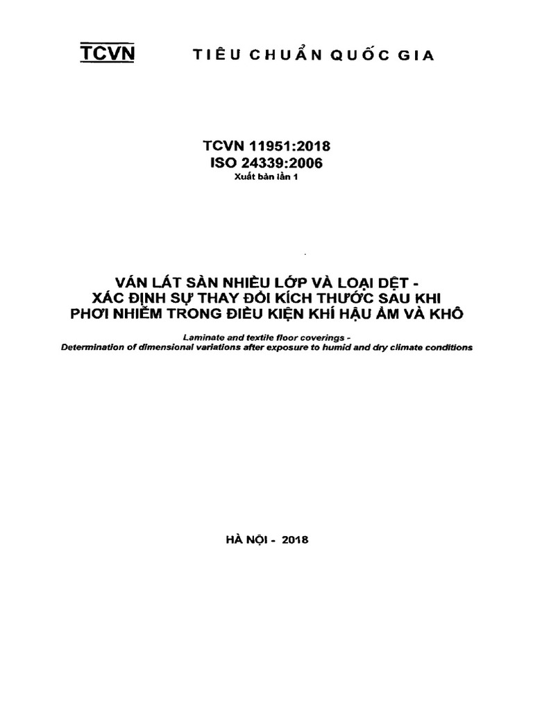 TCVN-11951-2018 THAY ĐỔI KÍCH THƯỚC THEO ĐỘ ẨM | PDF