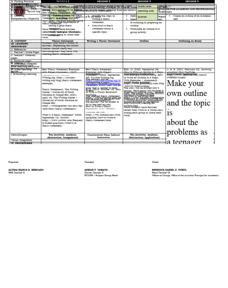 DLL EAPP Week 5 | PDF | Thesis | Learning DLL EAPP Week 5 | PDF | Thesis | Learning
