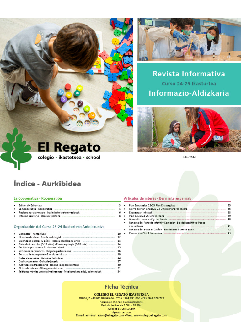 Revista Informativa Curso 24-25 | PDF
