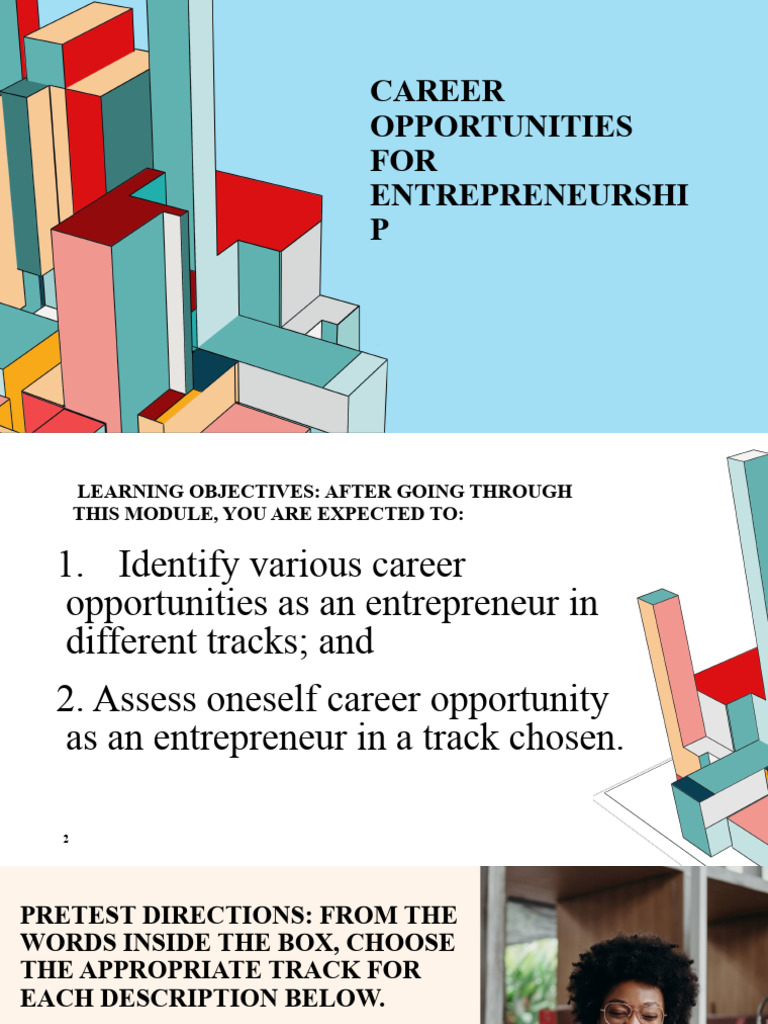 Entrepreneurial Career Opportunities Guide | PDF | Entrepreneurship ...