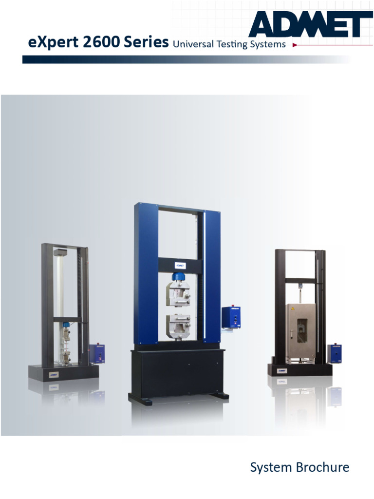 Admet Catalogue 2600-Series | PDF | Young's Modulus | Calibration