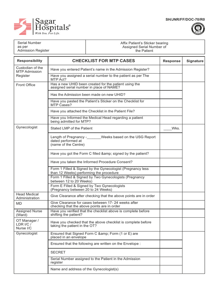 MTP Forms | PDF | Pregnancy | Social Programs