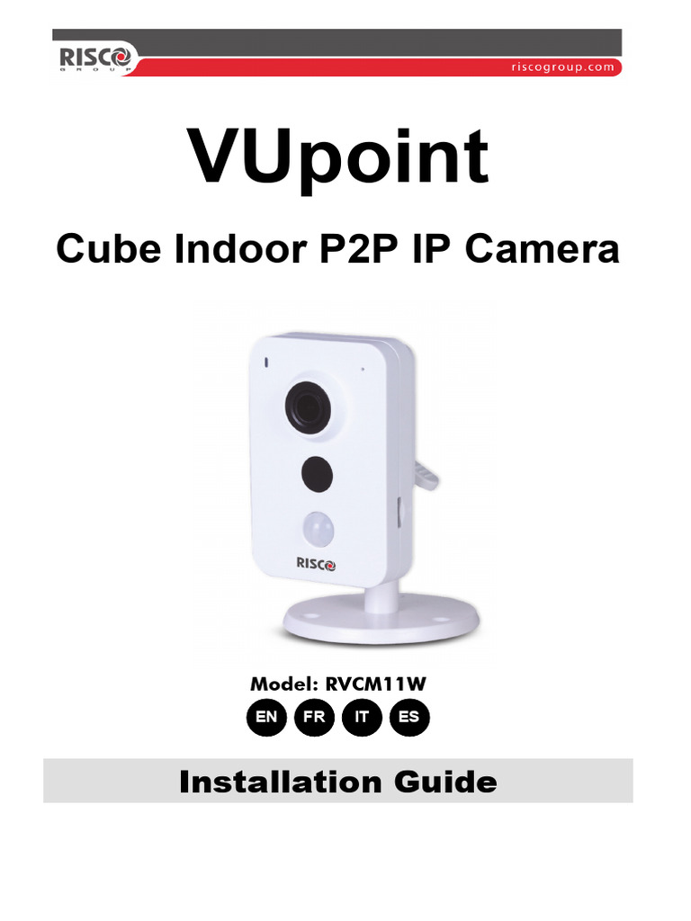 5IN2608 C VUpoint 1.3MP WiFi Cube Camera Installer EN FR IT ES WEB ...