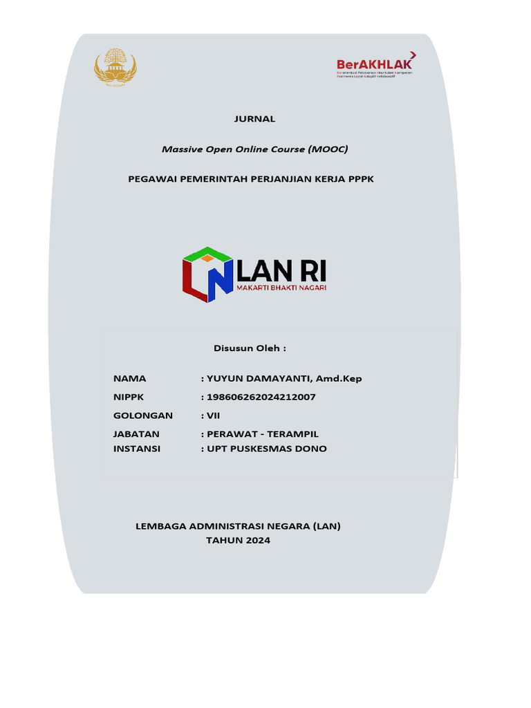 Fix - Baru Jurnal-MOOC-PPPK - YN | PDF