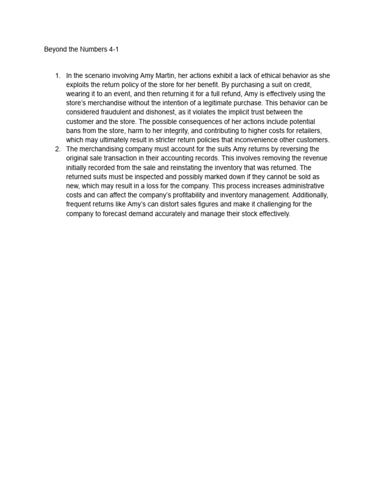 Beyond the Numbers 4-1 | PDF