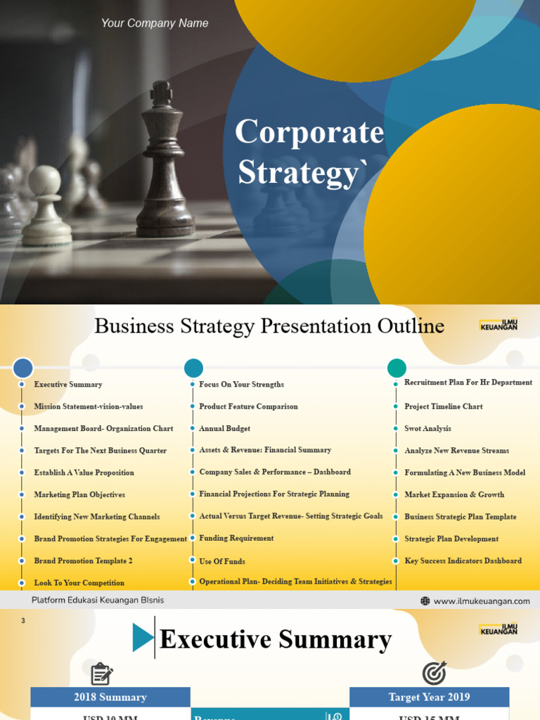 Corporate Strategy Template | PDF | Advertising | Search Engine ...
