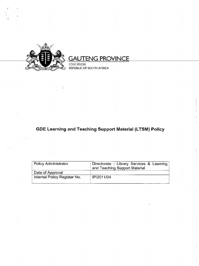Gde LTSM Policy 2021 | PDF