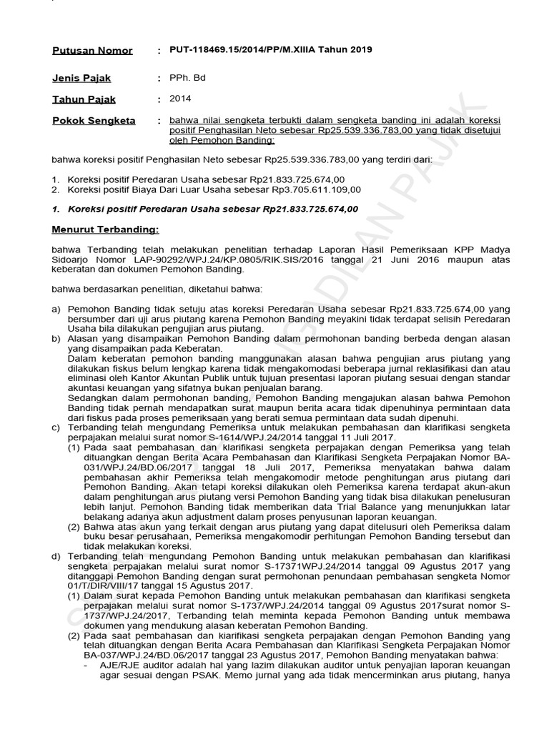 Ris.118469.15 Ok KKP B1.1 PENGUJIAN ARUS PIUTANG | PDF