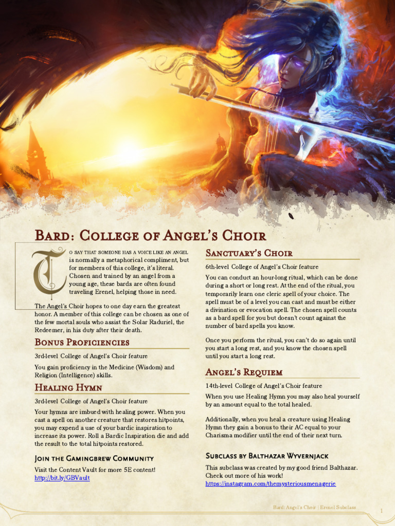 GB - Bard - Angel's Choir | PDF | Religion & Spirituality