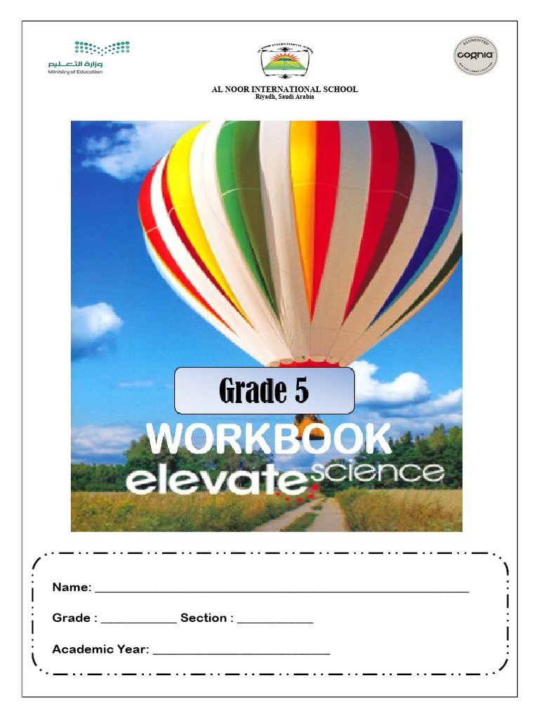 Grade 5 Elevate Science Workbook | PDF | Planets | Solar System