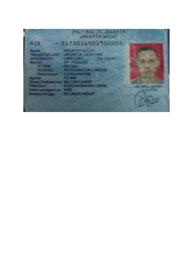 Dokumen KTP Dayat | PDF