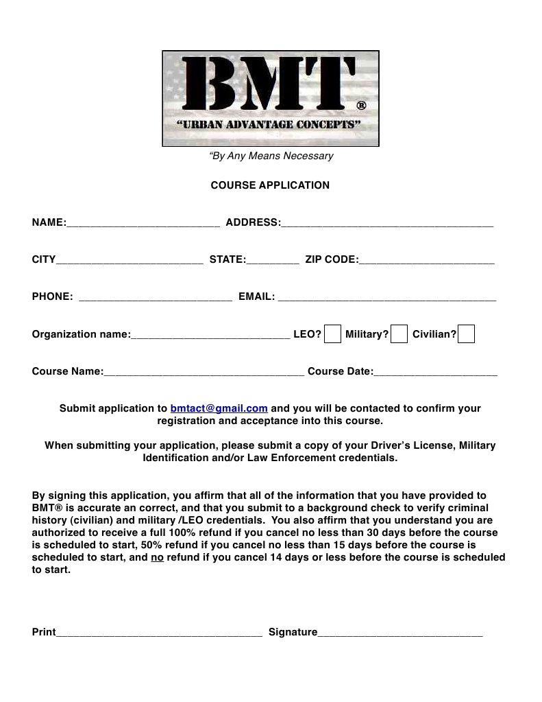 BMT Application | PDF
