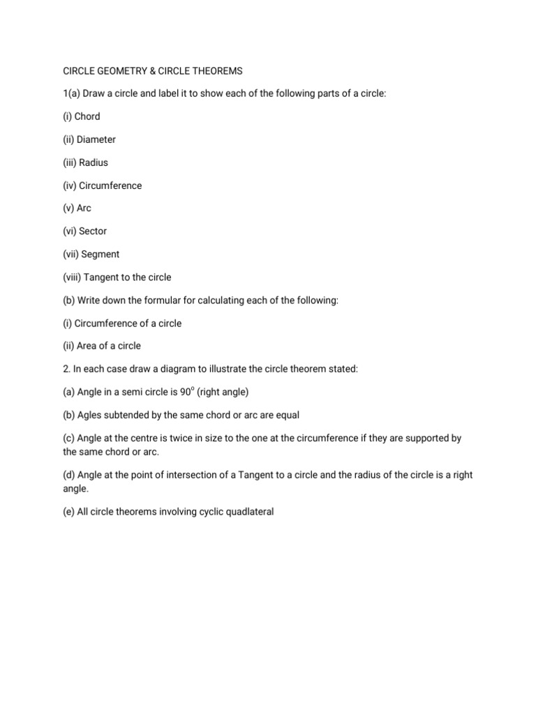 Circle Geometry-Wps Office | PDF | Teaching Methods & Materials ...