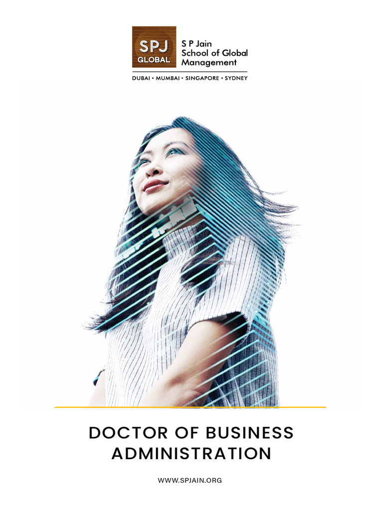DBA Brochure SP Jain School of Global Management | PDF | Master Of Business Administration ...