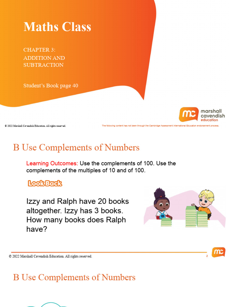 Chapter 3. Use Complements of Numbers | PDF | Animal Glandular Products | Milk