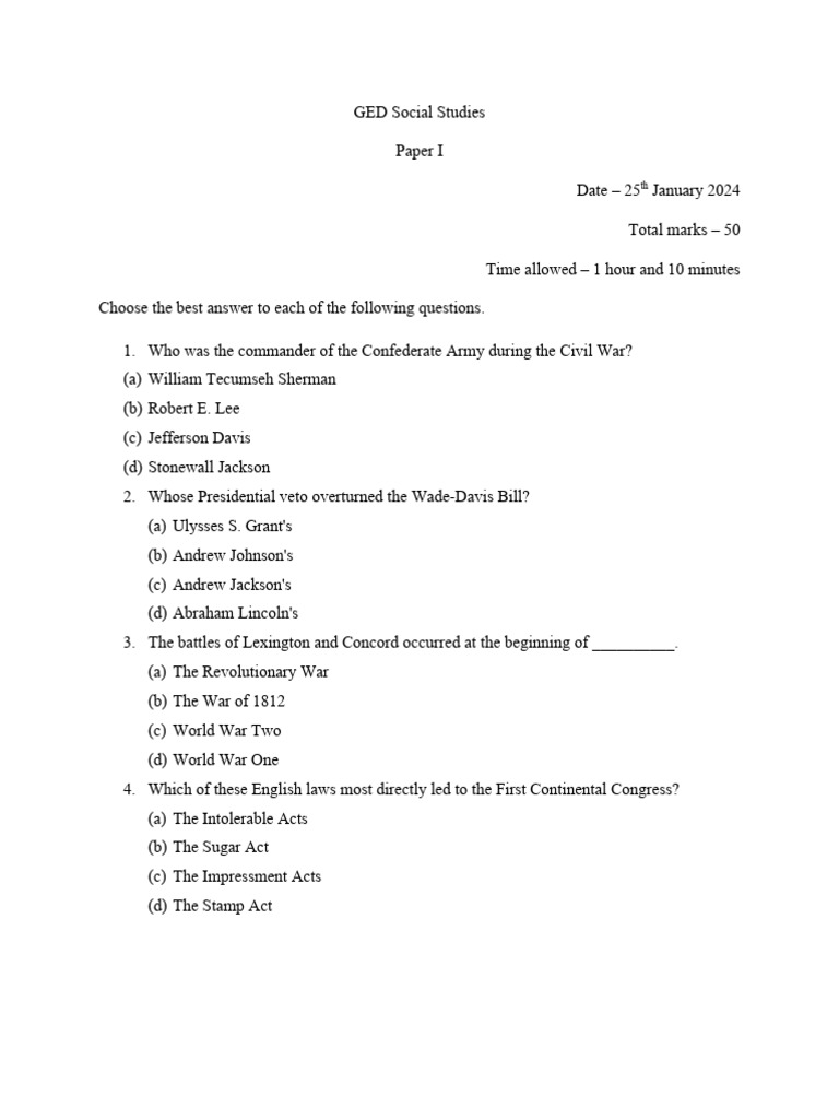 Social Studies | PDF | Presidents Of The United States | American ...