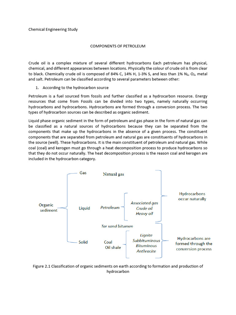 COMPONENTS OF PETROLEUM | PDF | Petroleum | Hydrocarbons