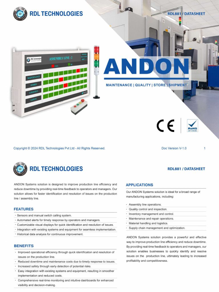 Andon System | PDF
