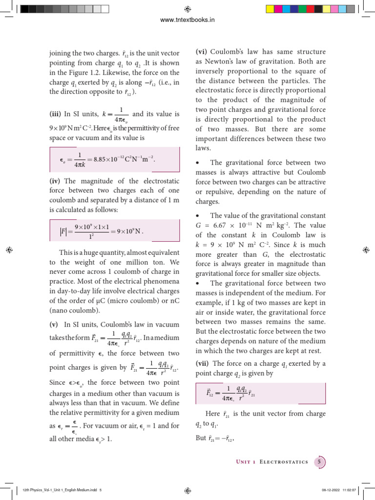 Coulomb's Law vs Gravitational Force | PDF | Force | Physical Phenomena