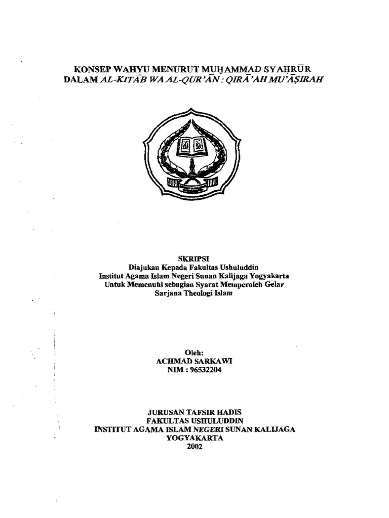 Konsep Wahyu .... | PDF