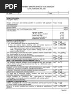 Water Tank Inspection Checklist | PDF | Storm Drain | Pipe (Fluid ...