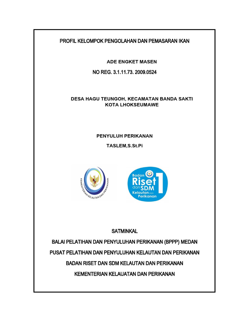 Format Profil POKLAHSAR ADE ENGKET MASEN Tahun 2024 | PDF | Kesehatan ...