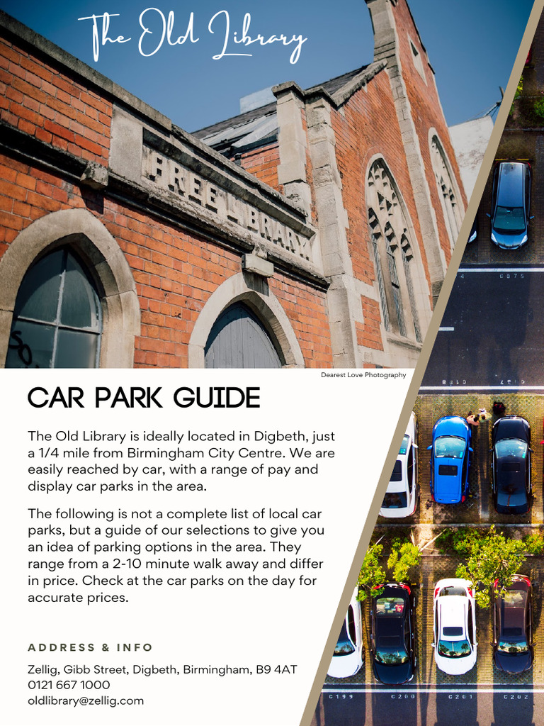 Digbeth Car Park Guide Near Old Library | PDF | Business