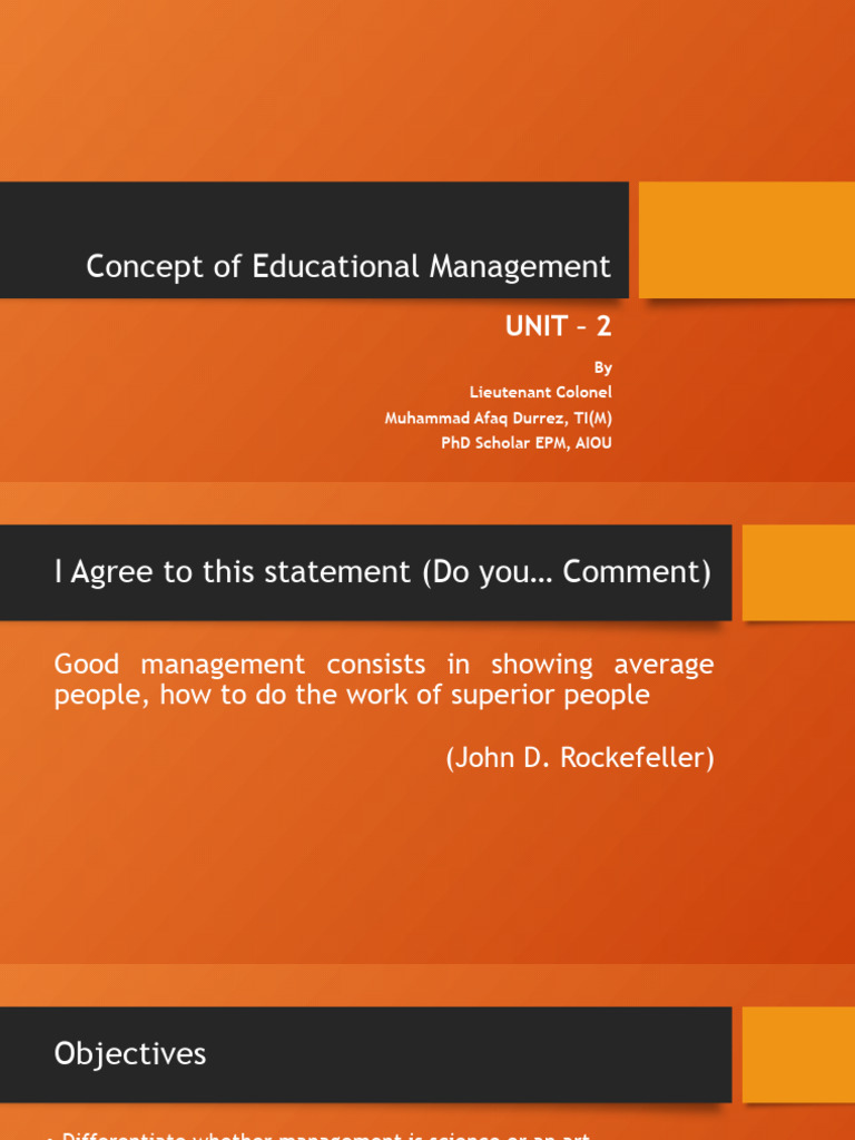 8605 Unit 2 Concept of Educational Management 3 | PDF | Career & Growth ...