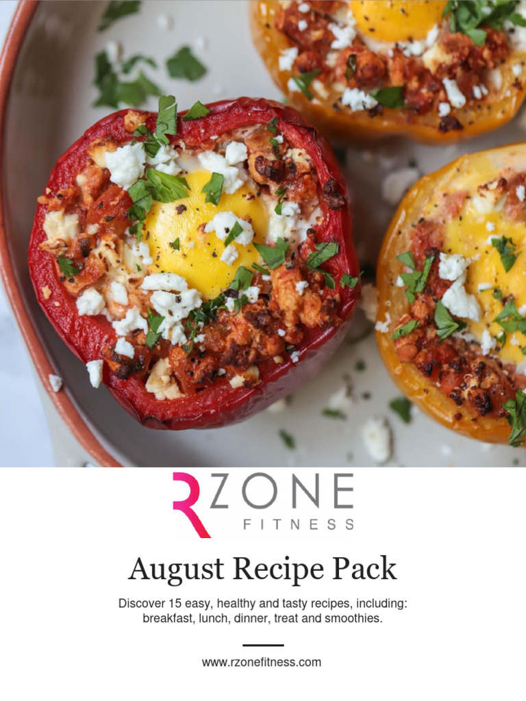 August-Recipe-Pack | PDF | Pancake | Zucchini