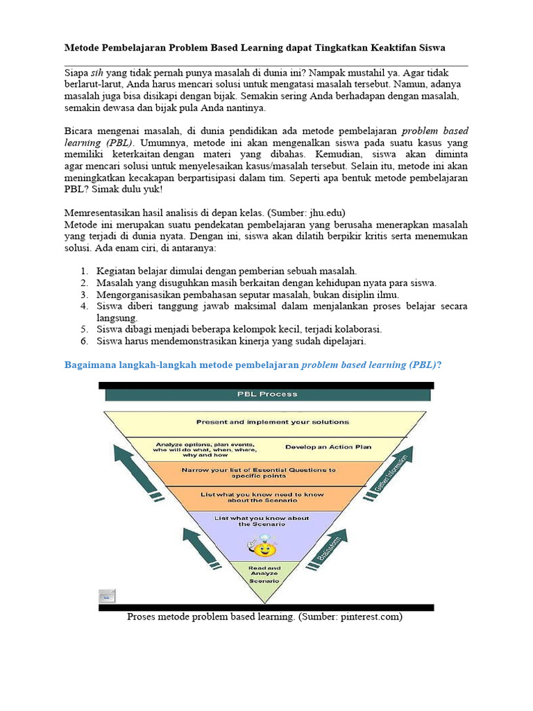Problem Based Learning | PDF