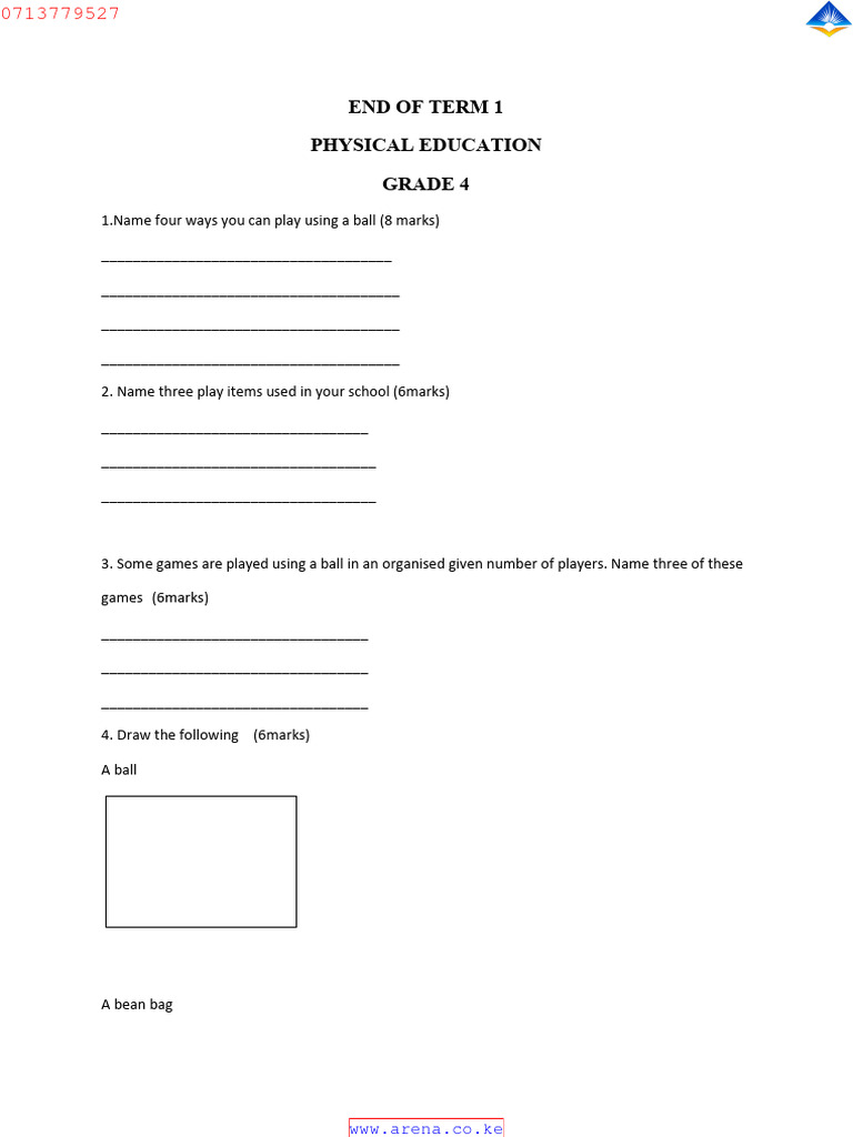 Grade 4 Physical Education | PDF