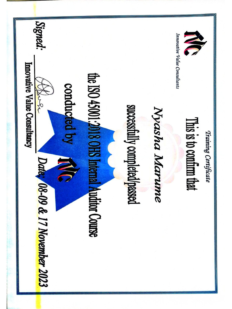 Ohs Management Course | PDF