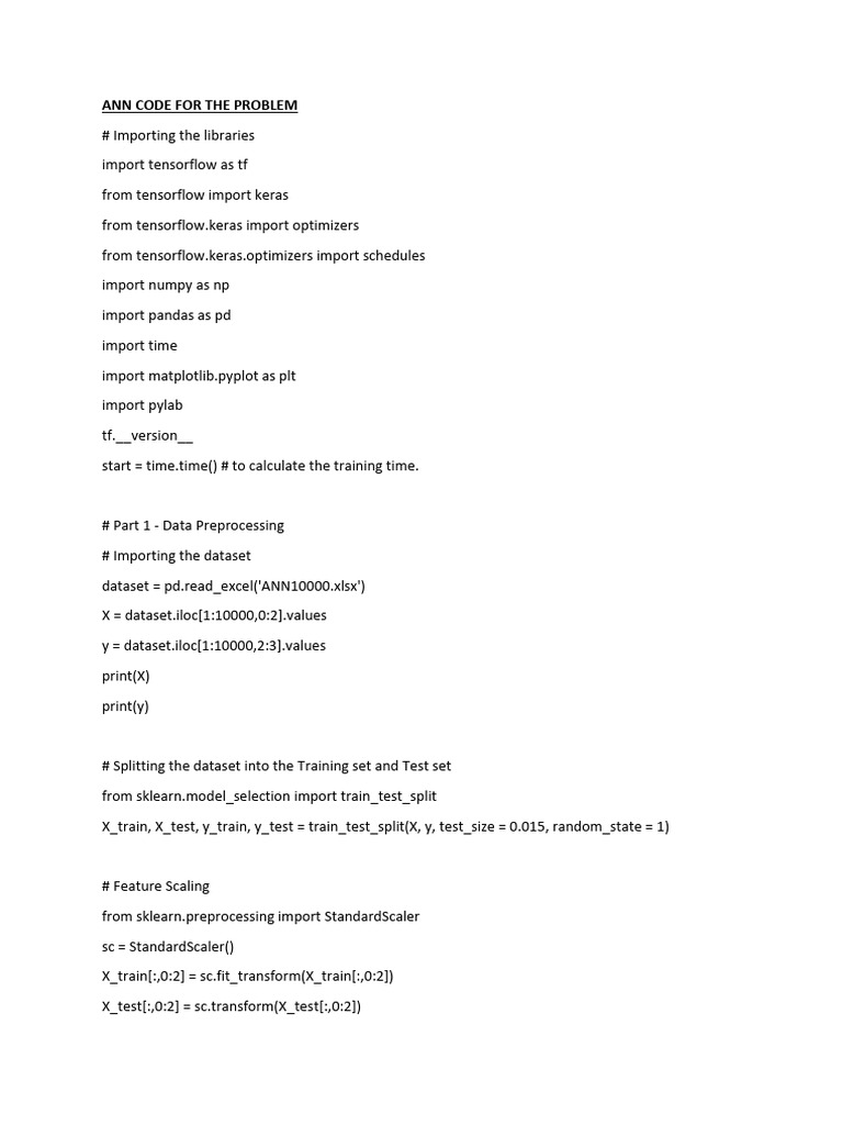 Ann Code For The Problem | PDF | Algorithms | Computational Neuroscience