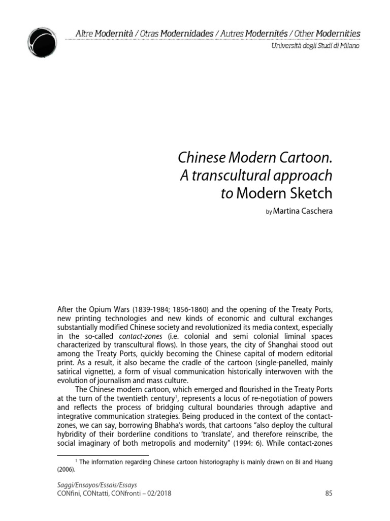 Transcultural Dynamics in Chinese Cartoons | PDF | Cartoon | Punch ...
