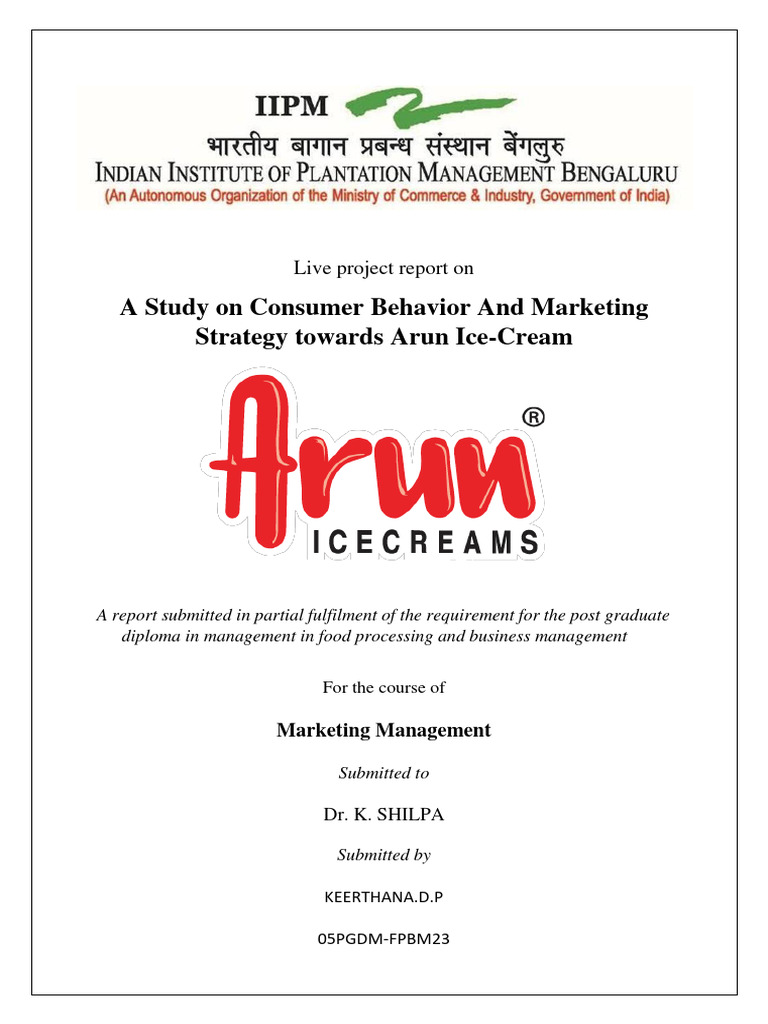 MM Live Project | PDF | Questionnaire | Survey Methodology
