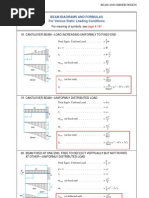 Beam Common Loading Formulas | PDF | Beam (Structure) | Architectural ...