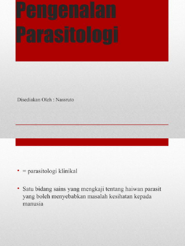 Parasitologi | PDF